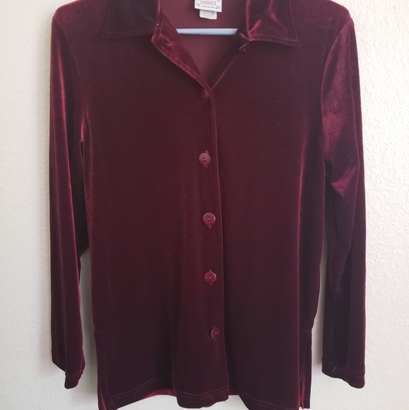 donna | Tops | Vintage Velvet Button Down Cardigan | Poshmark